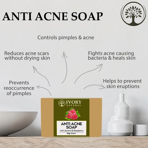 Buy Anti Acne Soap Organic for Acne, Pimple Removal & Fades Dark Spots