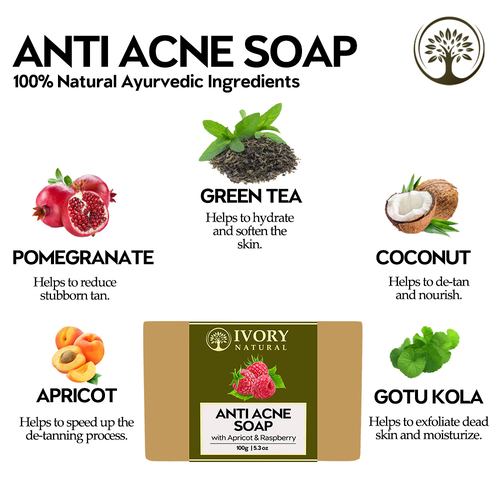 Buy Anti Acne Soap Organic for Acne, Pimple Removal & Fades Dark Spots