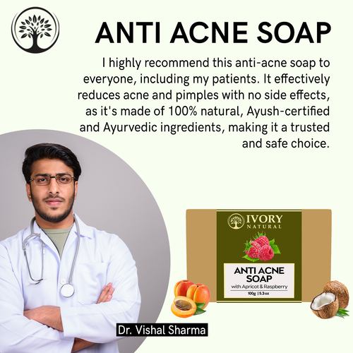Buy Anti Acne Soap Organic for Acne, Pimple Removal & Fades Dark Spots