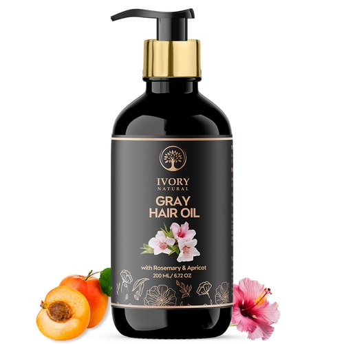 Buy Grey Hair Oil - White to Black Hair Naturally - Ivory Natural